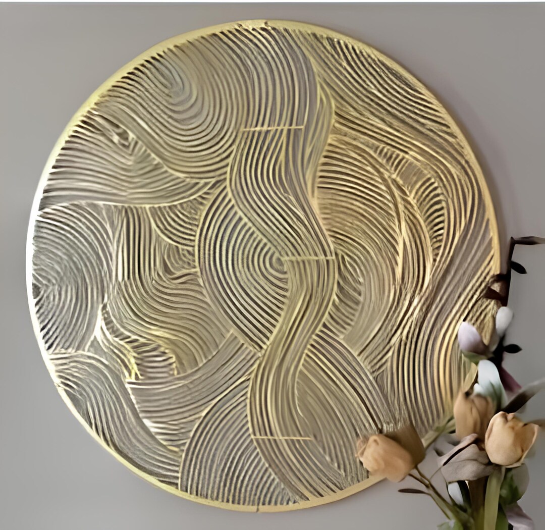 Life 4 Circular Abstract Metal Wall Sculpture,unique Wall Deco,abstract ...