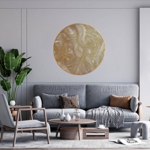 Life 4 Circular Abstract Metal Wall Sculpture,unique Wall Deco,abstract ...