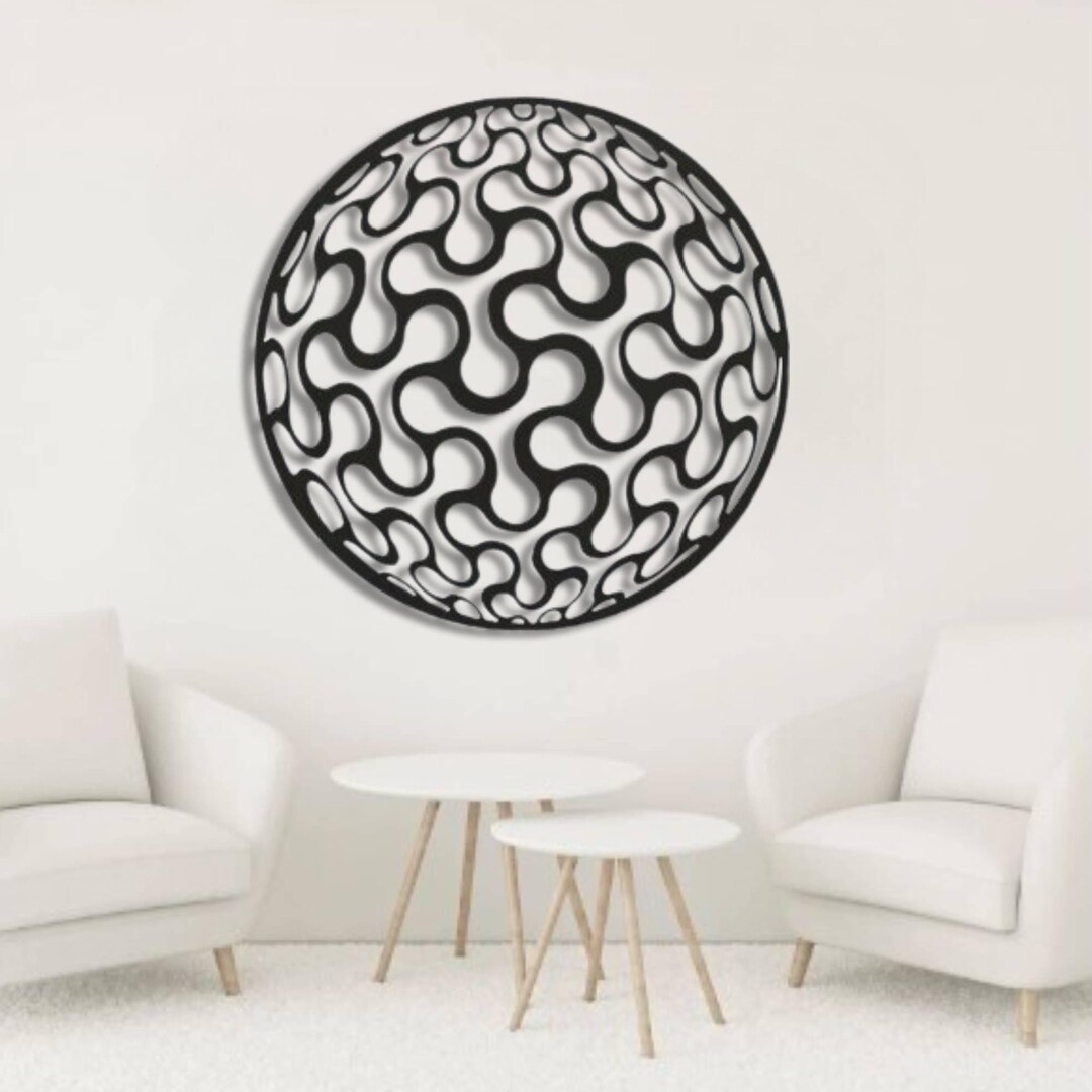 Illusion Metal Wall Decor,living Room Wall Decor,bedroom Wall Decor ...