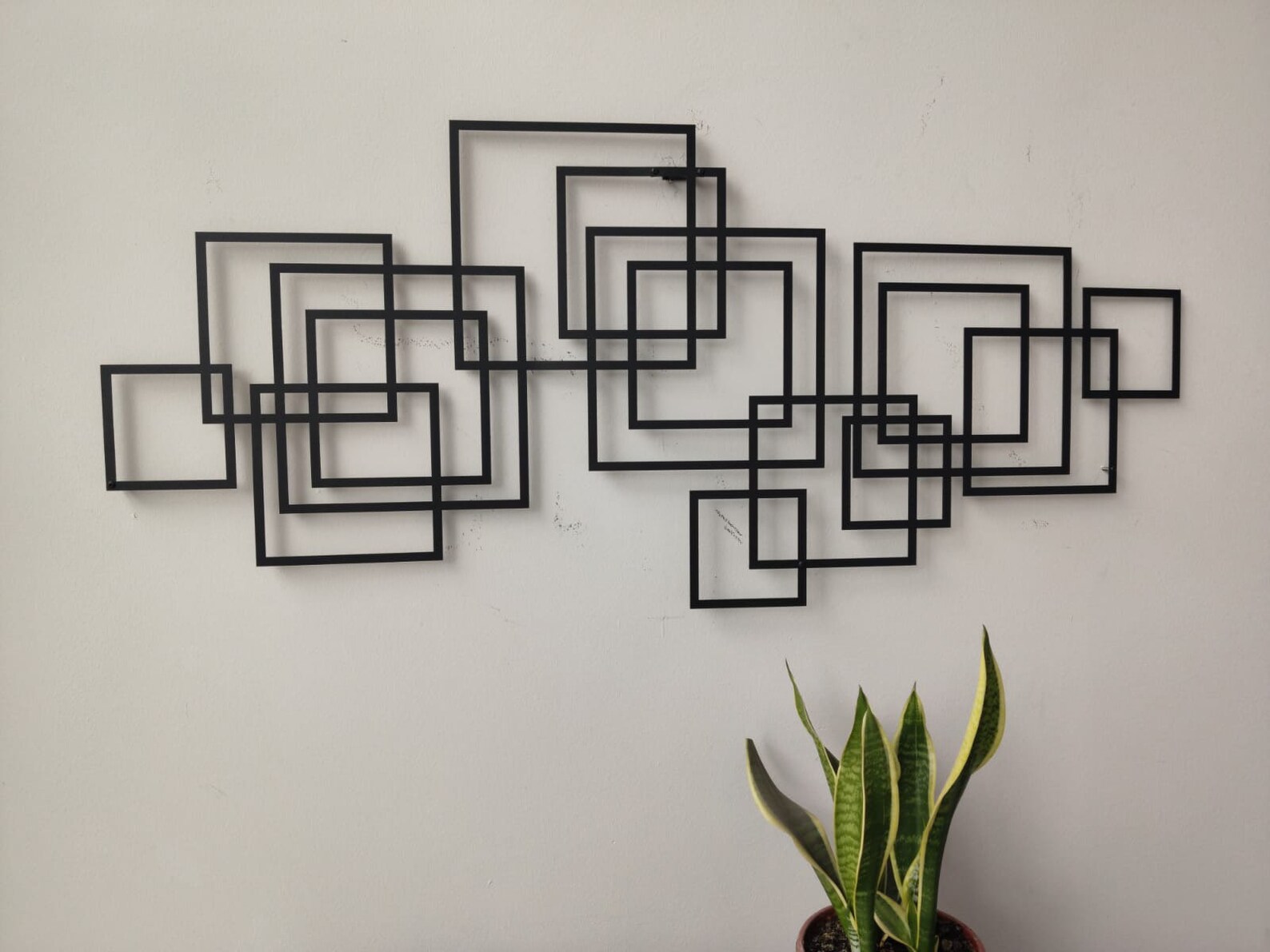 Metal Frame Artwork for Wallmetal Geometric Wall Hanging - Etsy