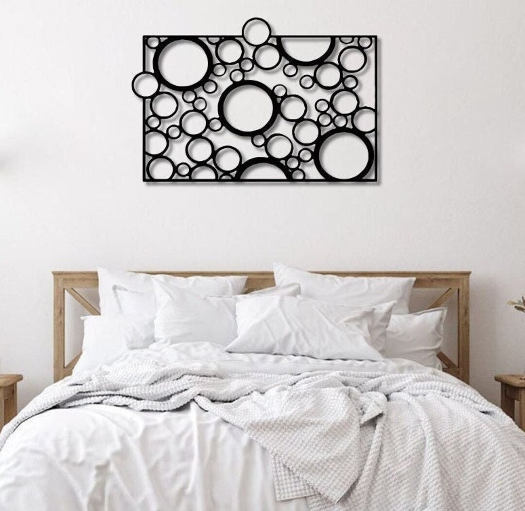 Abstract Bubbles Metal Wall Art, Metal Sketch Sign for Wall,waterproof ...