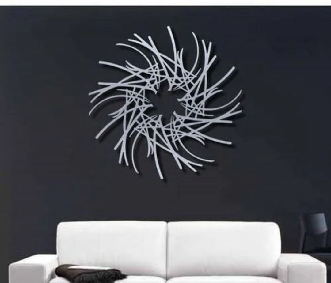 Silver Metal Storm Sign Wall Art,silver Metal Sketch Sign for Wall ...