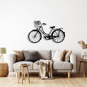 Metal Bicycle Sign for Wall Decoration,bicycle Metal Wall Hanging ...