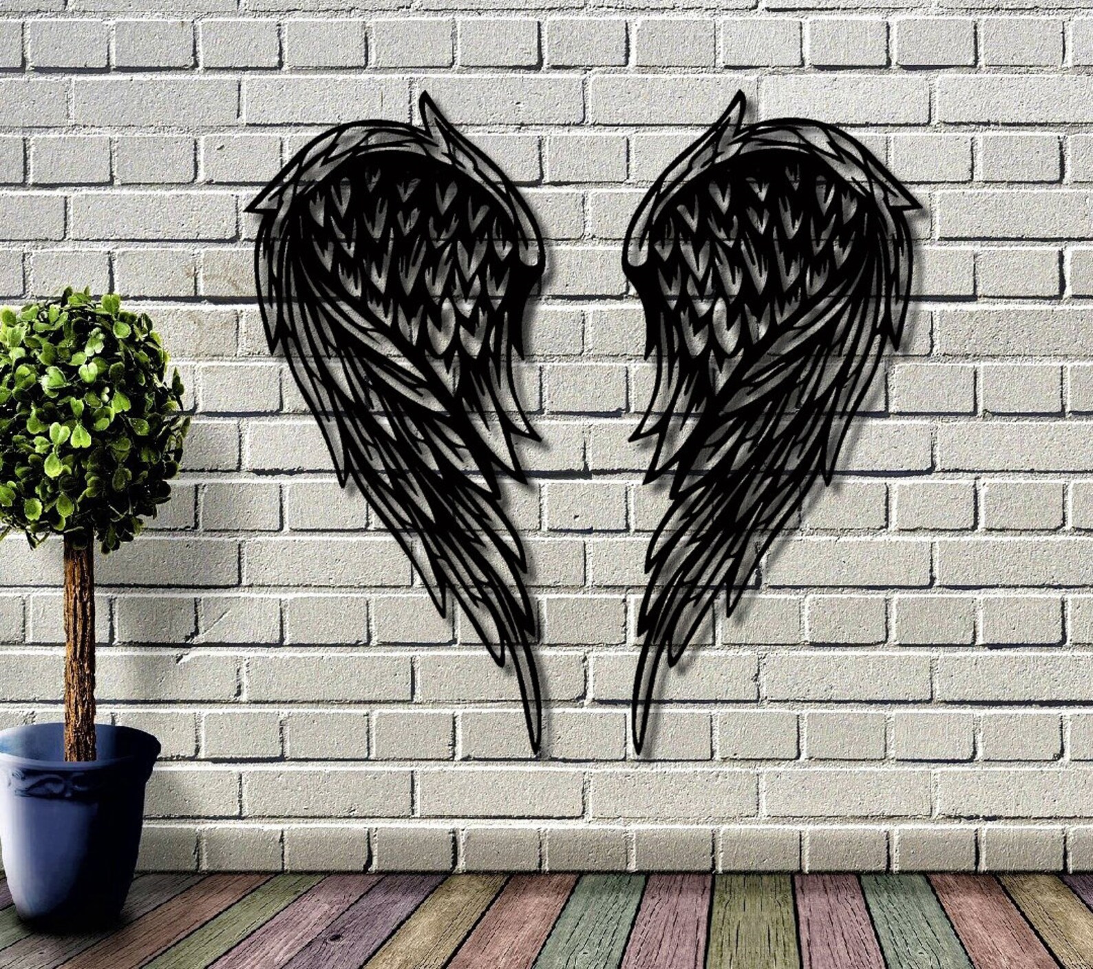 Large Angel Wings Metal Wall Art Large Angel Wings Wall - Etsy