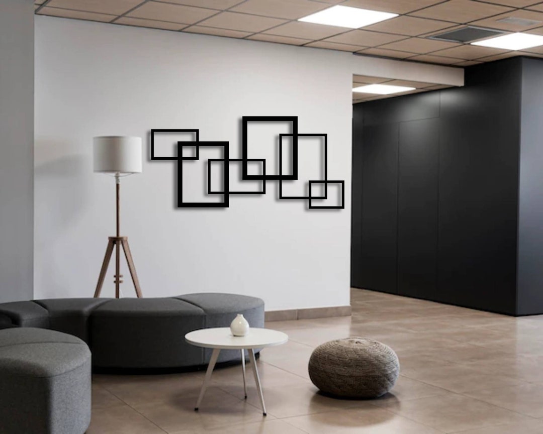 Metal Frame Art for Wallmetal Geometric Wall Hanging Metal - Etsy