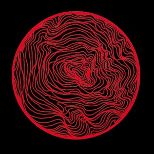 Abstract Red Metal Wall Art,circular Metal Wall Hanging,absract Red ...