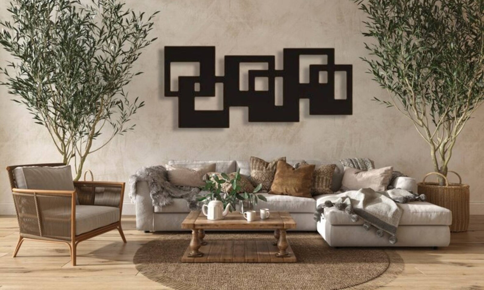 Black Metal Minimalist Wall Art Metal Abstract Geometric Sign - Etsy