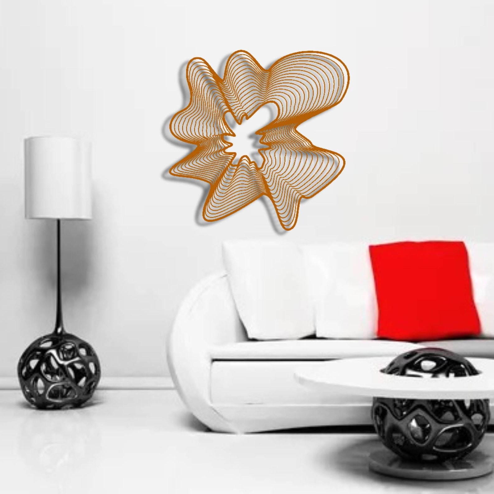 Bronze Metal Irregular Wall Sculpture,unique Wall Decor,irregular ...