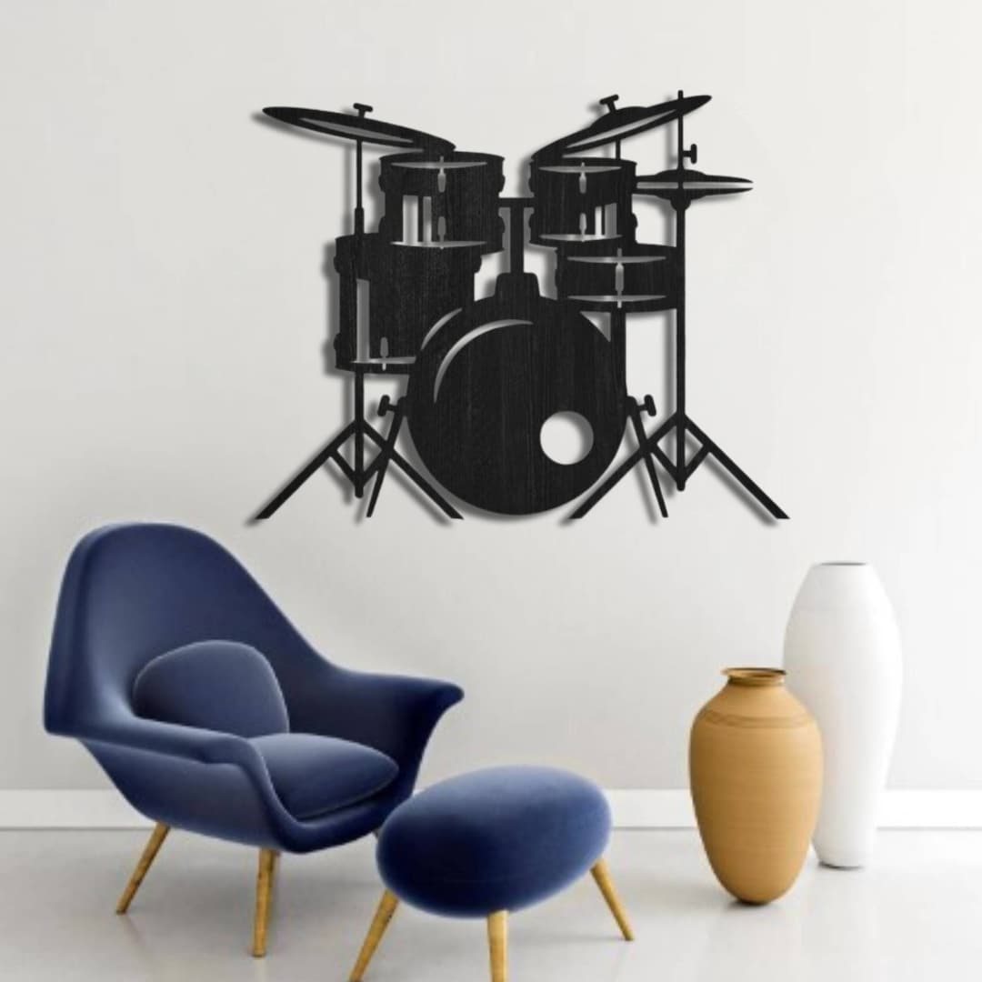 Drum Sign for Metal,metal Drum Wall Decor,music Instruments Wall Decor ...