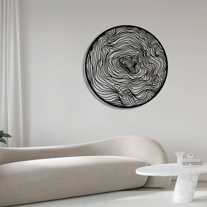 Life1 Circular Abstract Metal Irregular Wall Hanging,modern Metal Wall ...