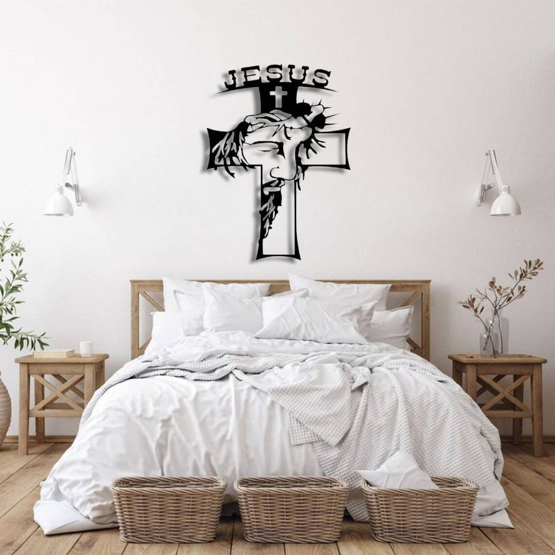 Metal Jesus Sculpture for Wall,jesus Metal Wall Hanging,metal Cross ...