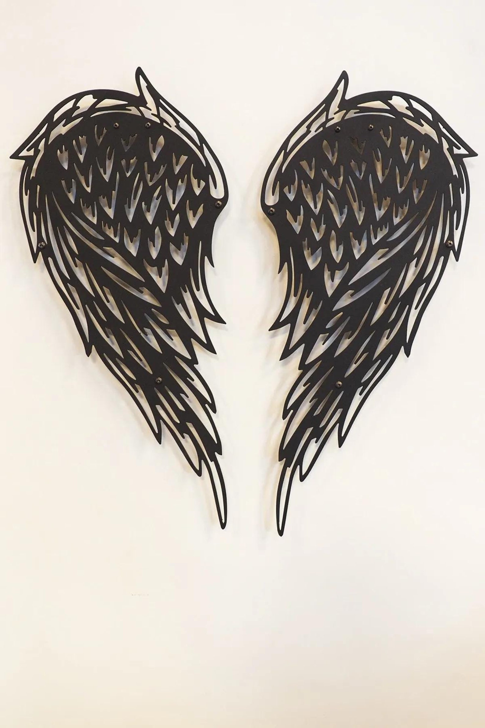 Large Angel Wings Metal Wall Art, Large Angel Wings Wall Hanging, Angel ...