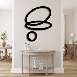 Set of Two Circular Metal Sign Wall Art,metal Sign for Wall,staircase ...