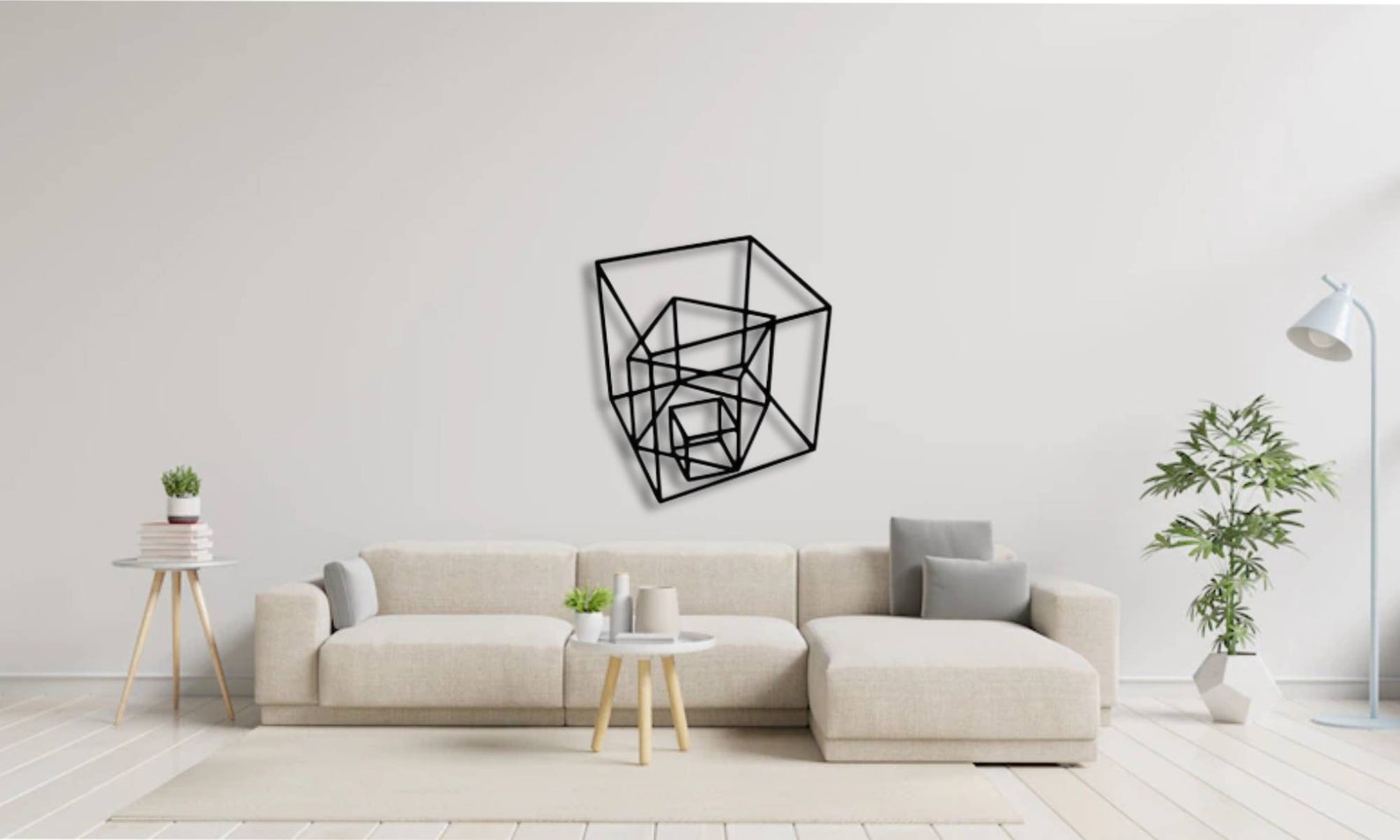 Cube in Cube Metal Wall Art Geometric Metal Wall Art 3d Cube - Etsy