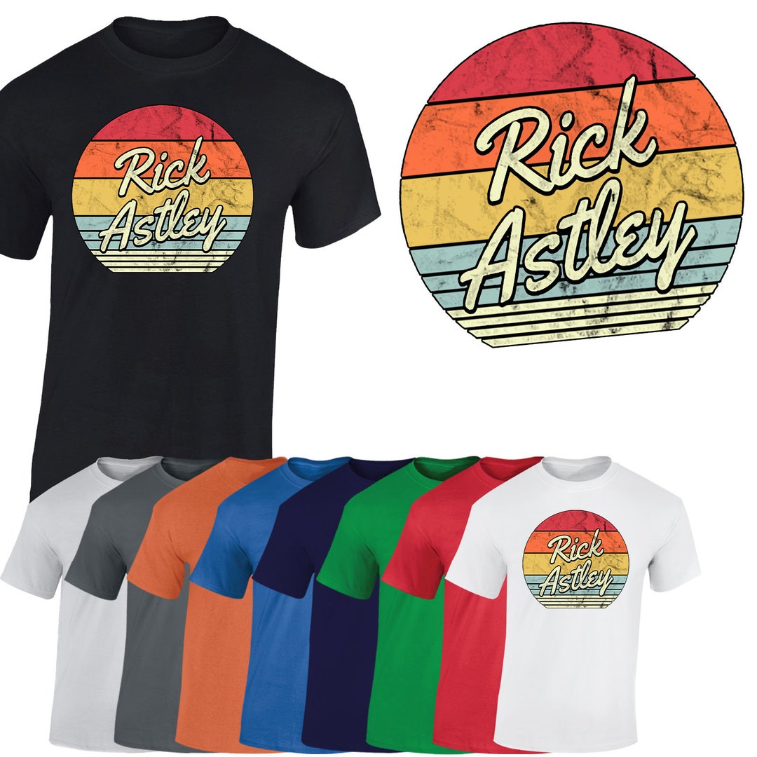 Rick Astley Homage Mens T-shirt Funny UK Retro Vintage 80s 90s Memes ...