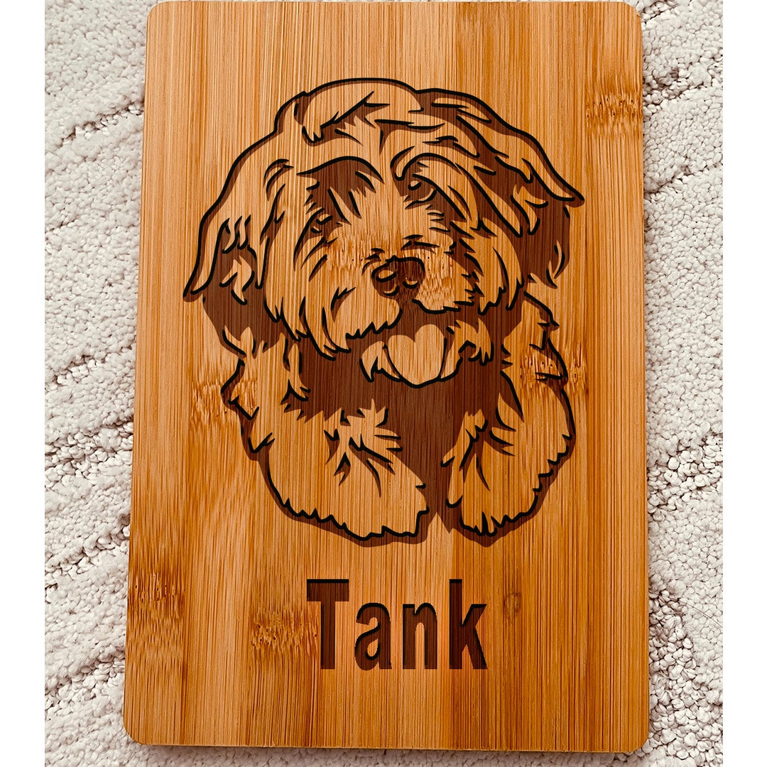 Personalized Cockapoo Cutting Board - Laser Engraved - Dad Gift - Dog ...