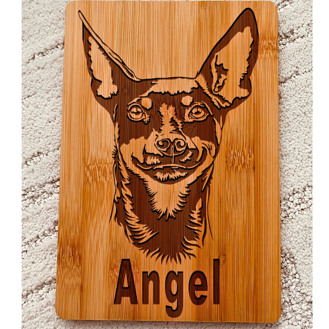 Personalized Pincher Cutting Board - Laser Engraved - Dad Gift - Dog ...