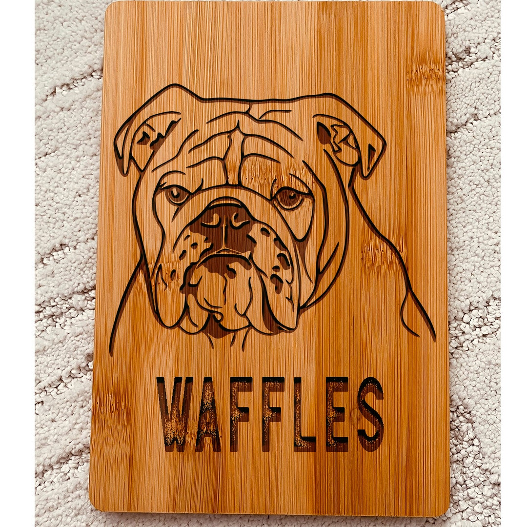 Personalized English Bulldog Cutting Board - Bulldog Gifts - Bulldog ...
