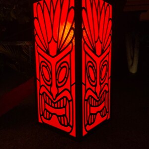 Handmade Tiki Lantern - Tiki Bar Lantern - Tiki Tropical Light - Island ...