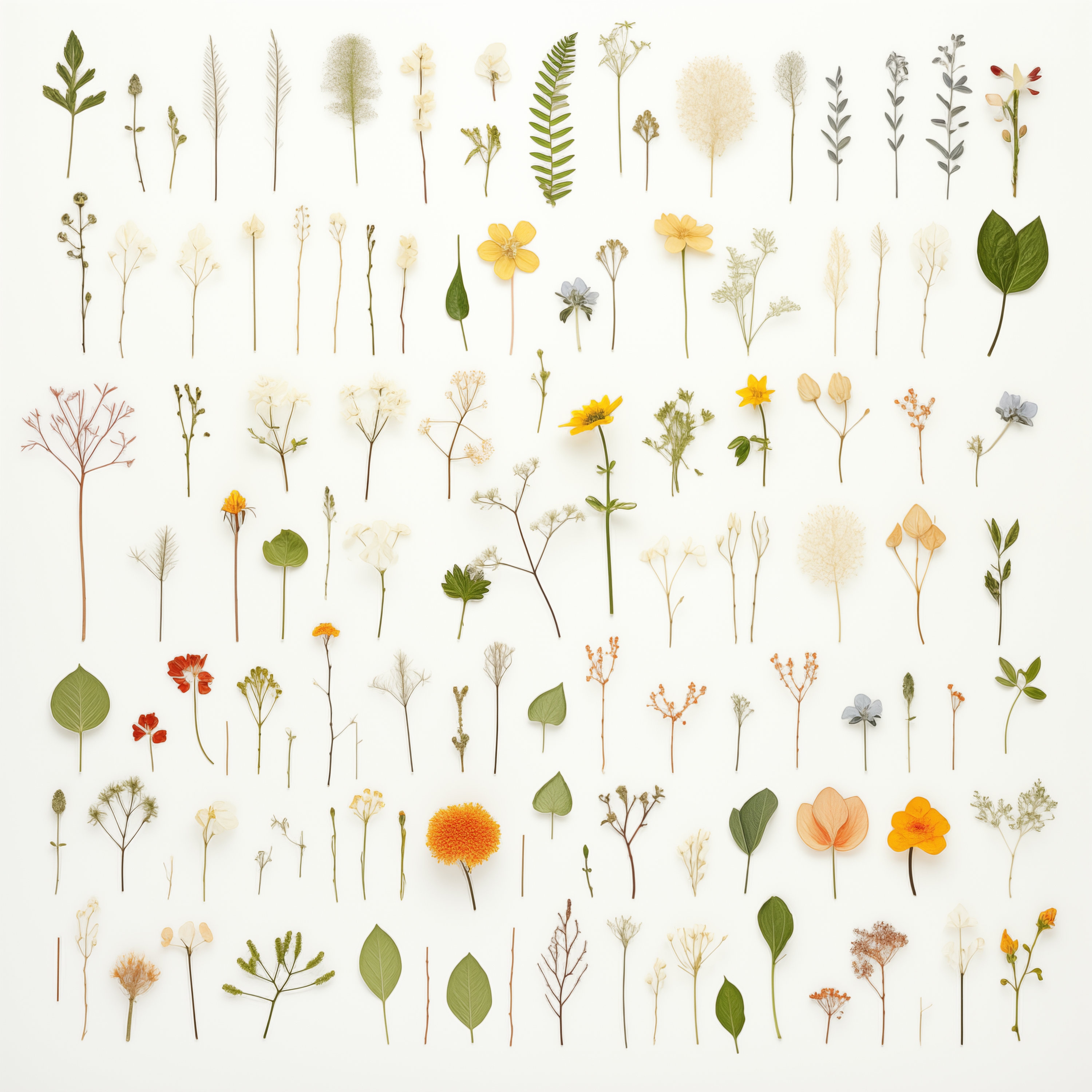High-resolution Botanical Print Set - Botanical Poster With Flowers ...