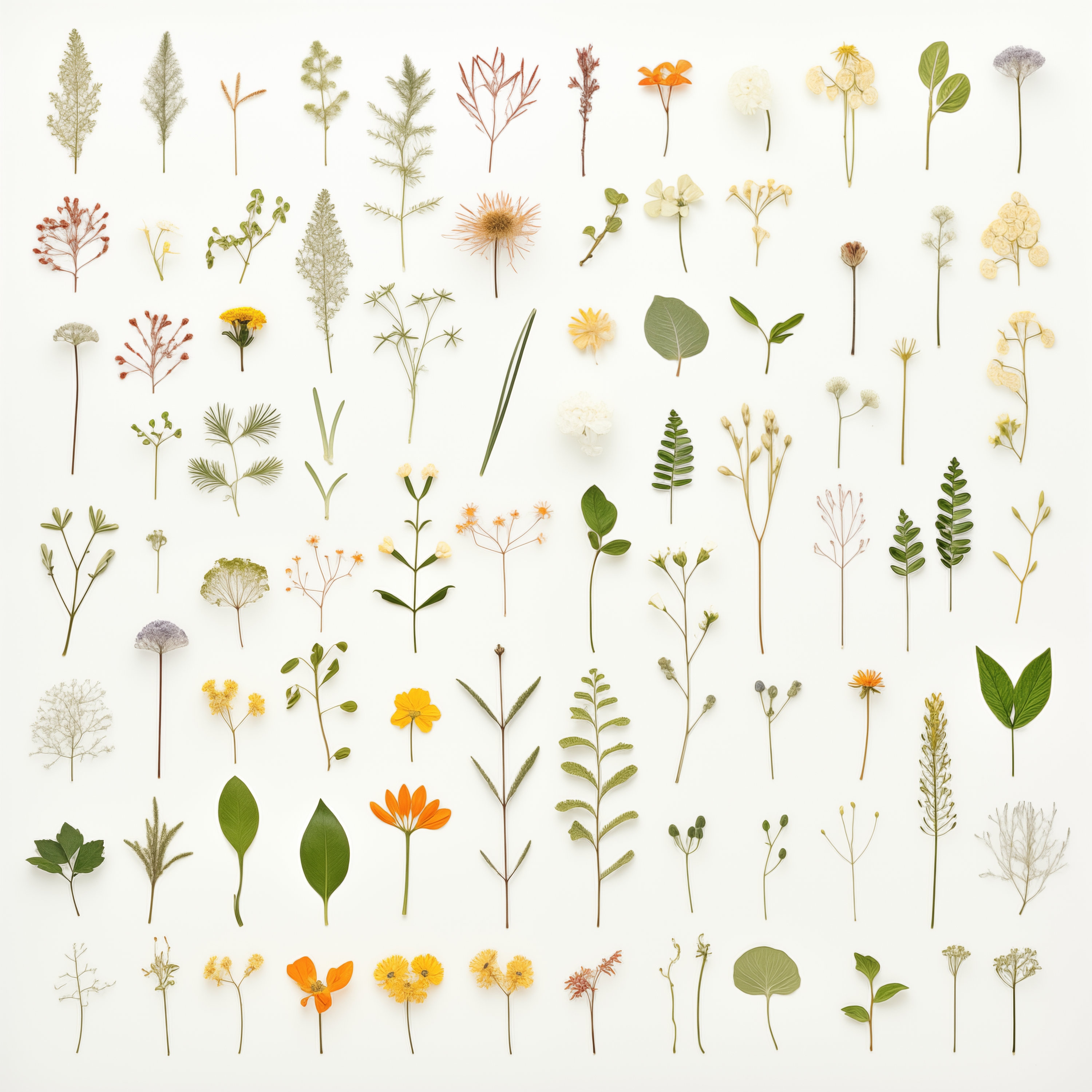 High-resolution Botanical Print Set - Botanical Poster With Flowers ...