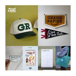 Grand Rapids Michigan Felt Banner, 11x17in - Etsy