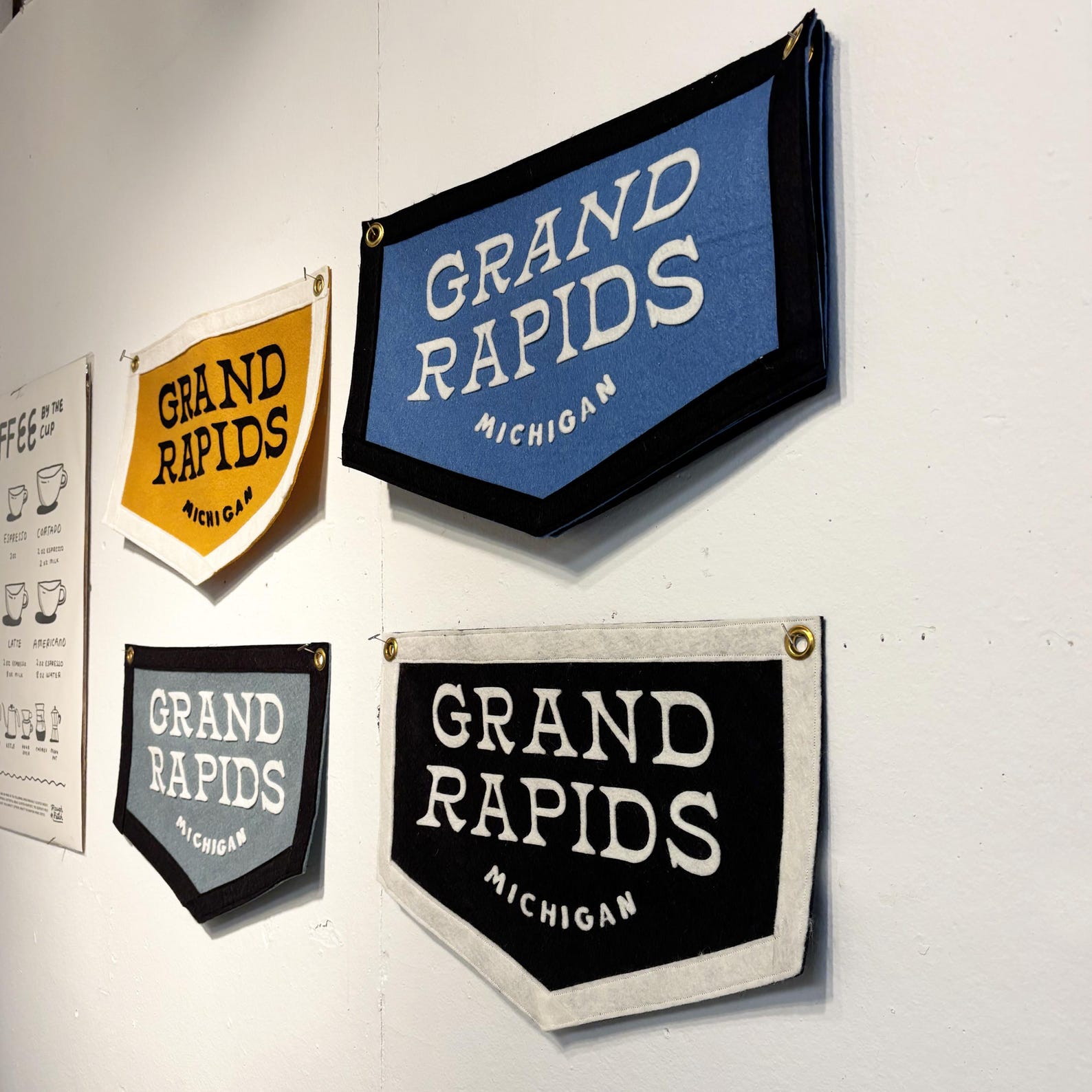 Grand Rapids Michigan Felt Banner, 11x17in - Etsy