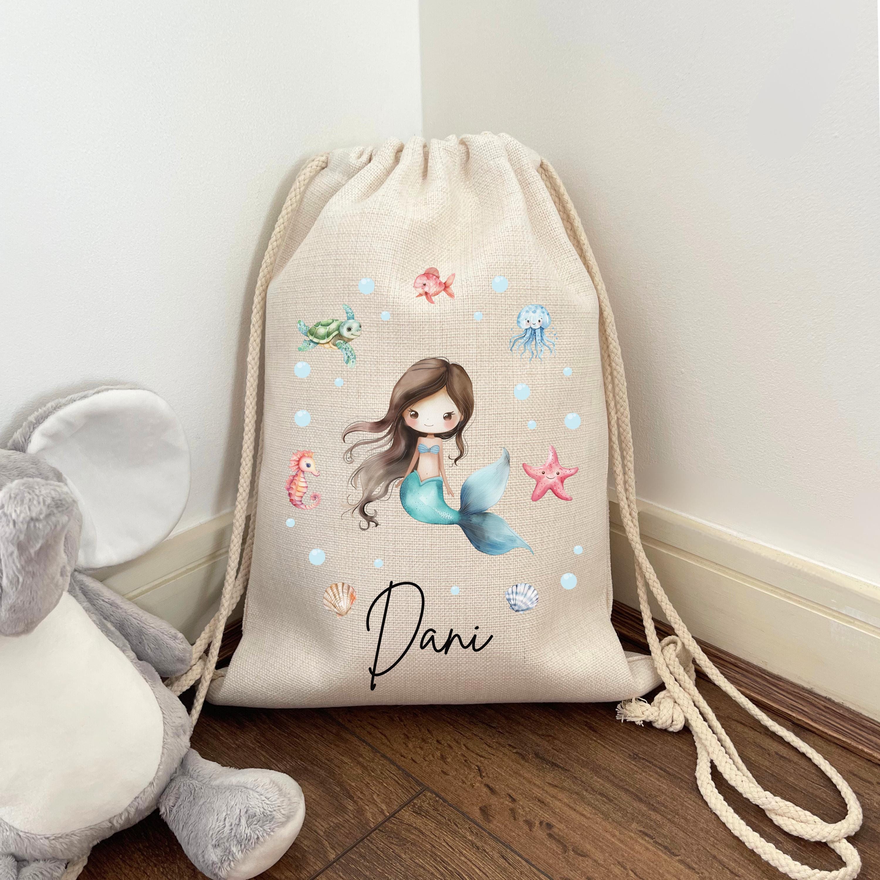 Personalised Drawstring Bag - Kids School Bag - Personalised Gym Bag ...