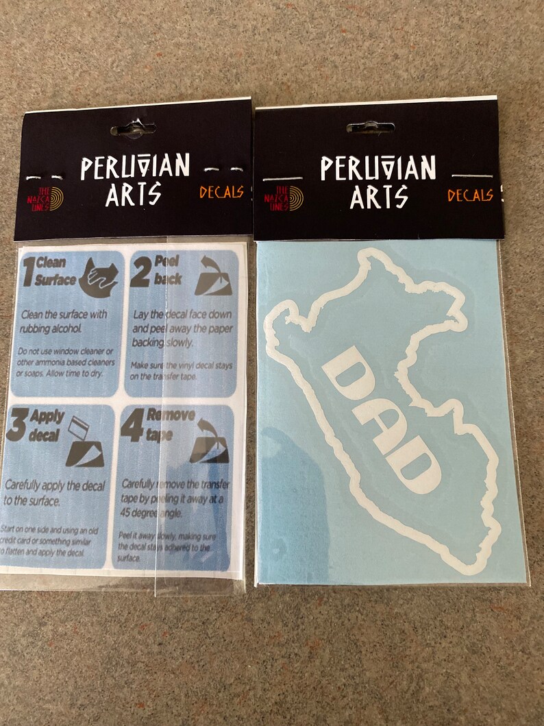 Peruvian DAD Decal - Etsy