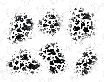 Christmas Cow Screen Print - Etsy