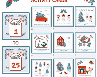 25 Days of Christmas Activity List - Etsy