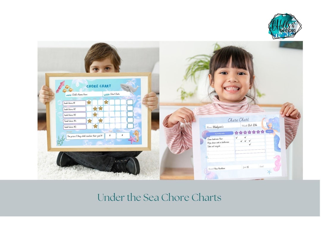 Under the Sea Chore Chart - Etsy