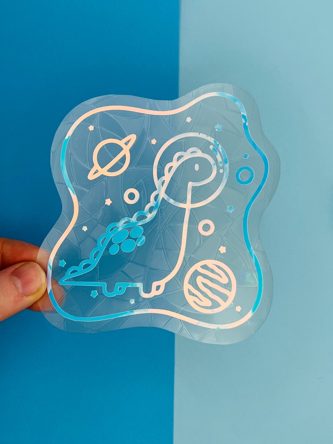 Stomp in Space Suncatcher // Window Decal, Suncatcher Sticker, Rainbow ...