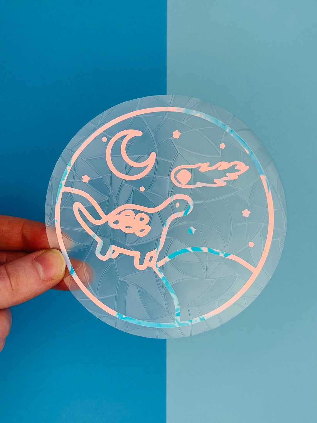 Midnight Meteor Suncatcher // Window Decal Suncatcher - Etsy