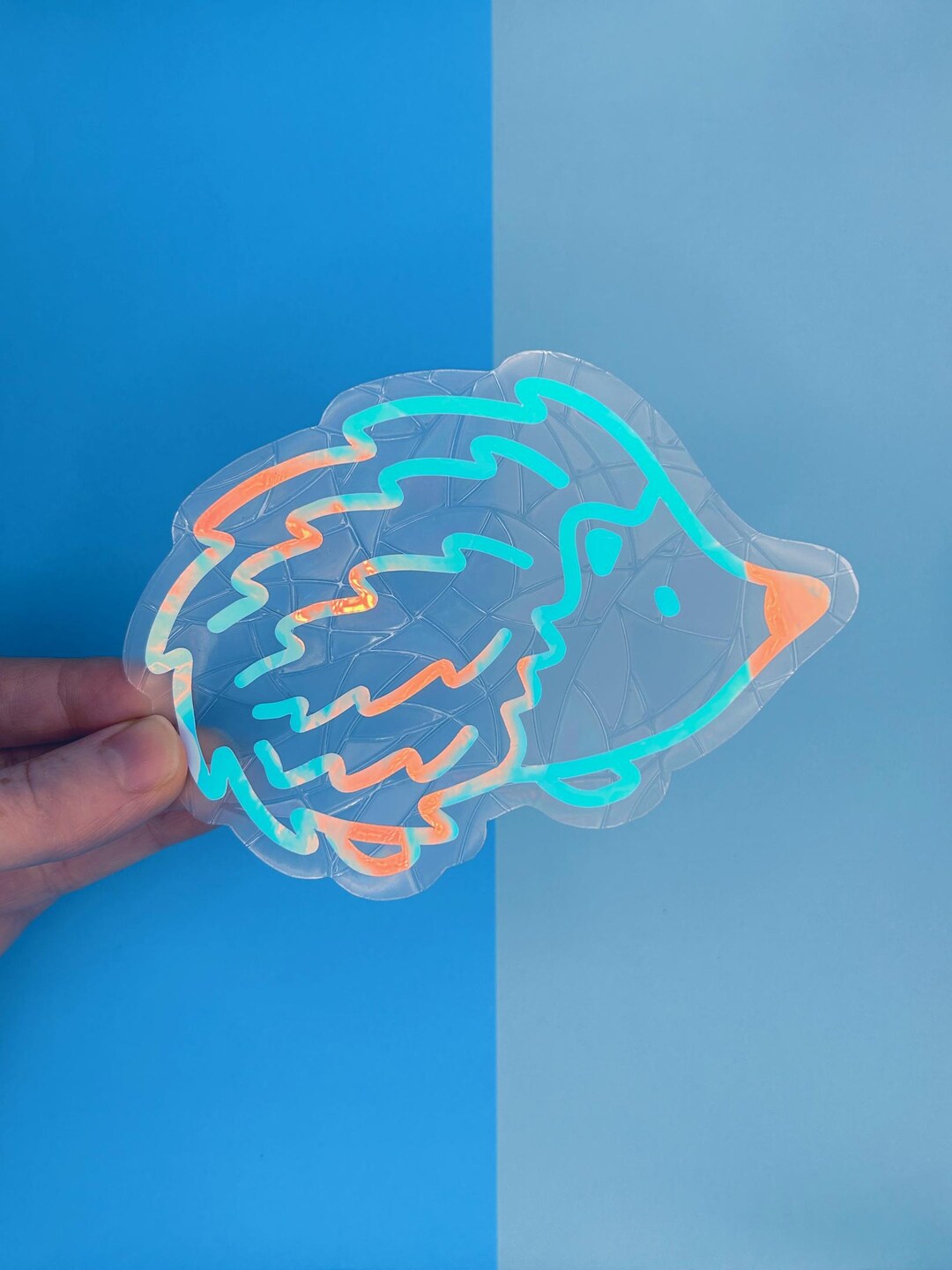 Hector the Hedgehog Suncatcher Sticker: Autumn Rainbow Maker Window ...