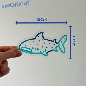 Wally the Whale Shark Suncatcher Decal // Rainbow Window Cling, Shark ...