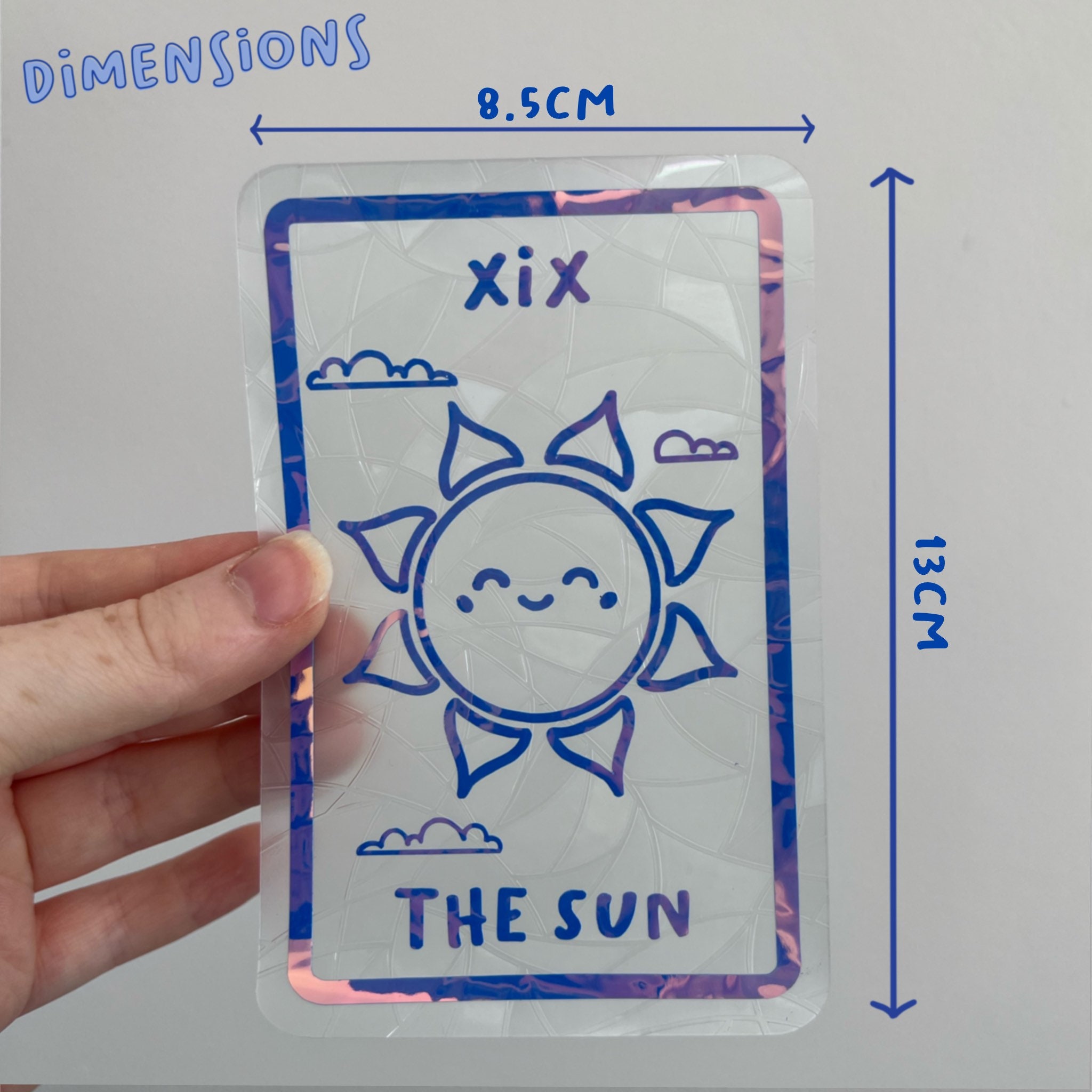 The Sun Tarot Card Suncatcher Window Decal Suncatcher - Etsy