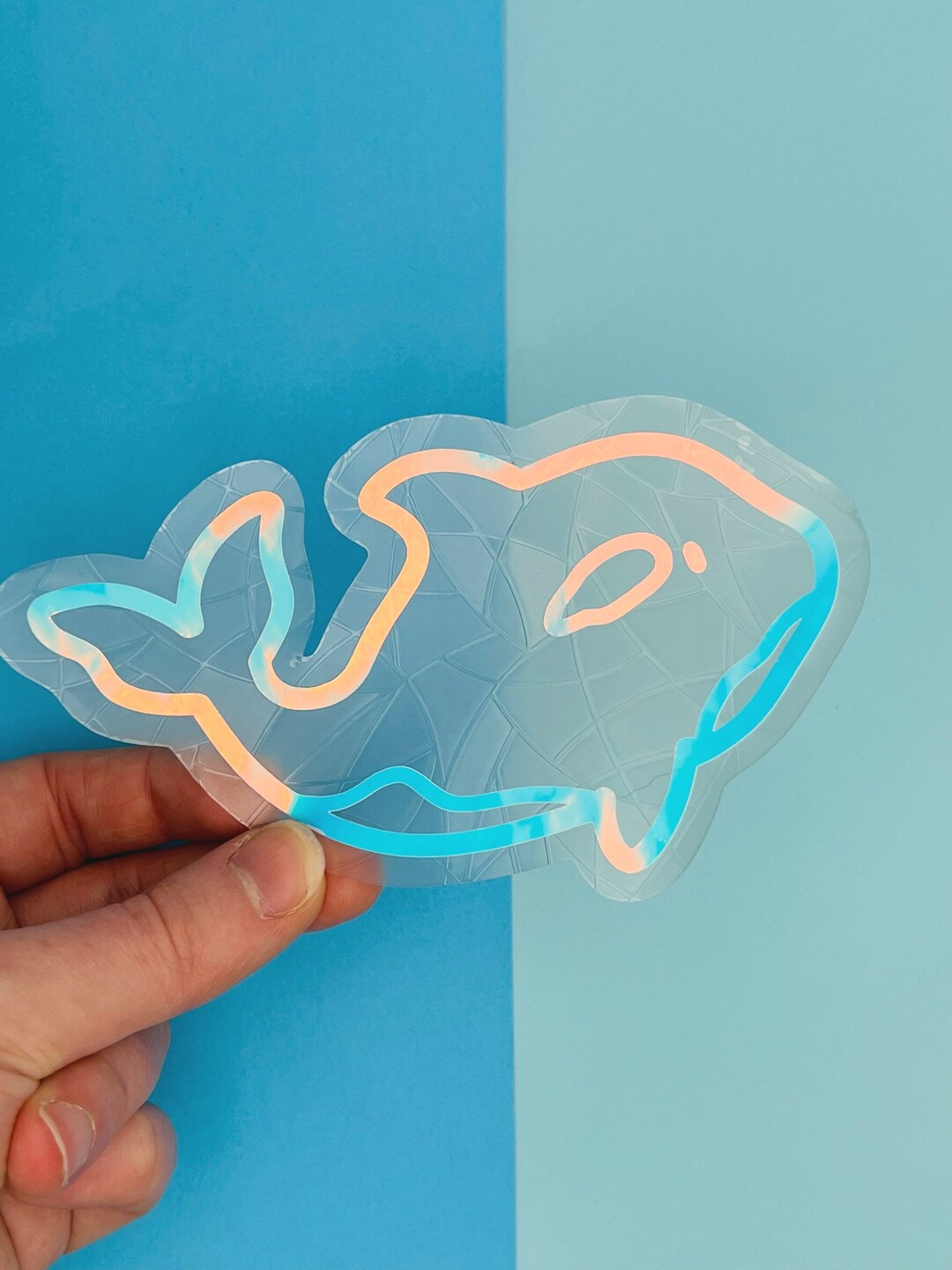 Orca Suncatcher Sticker: Sealife Rainbow Maker Window Decal - Etsy