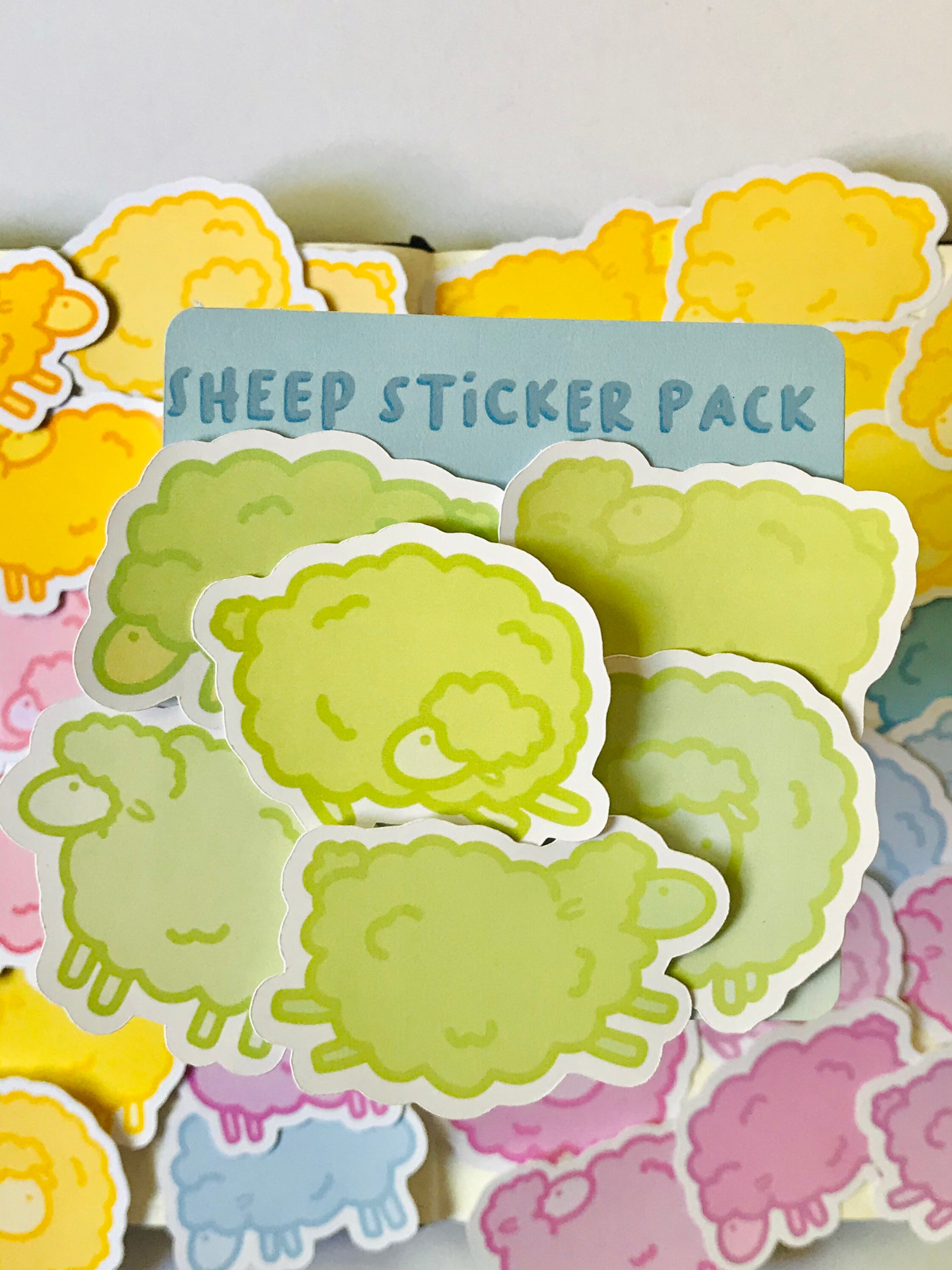 Sheep Sticker Packs Sticker Sets Sheep Cute Stickers | Etsy