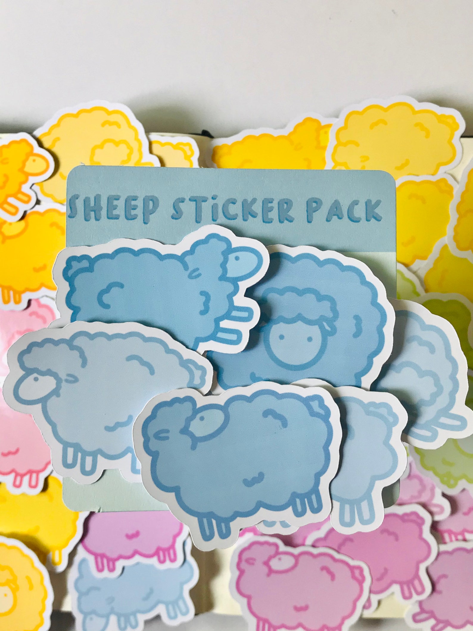 Sheep Sticker Packs Sticker Sets Sheep Cute Stickers | Etsy