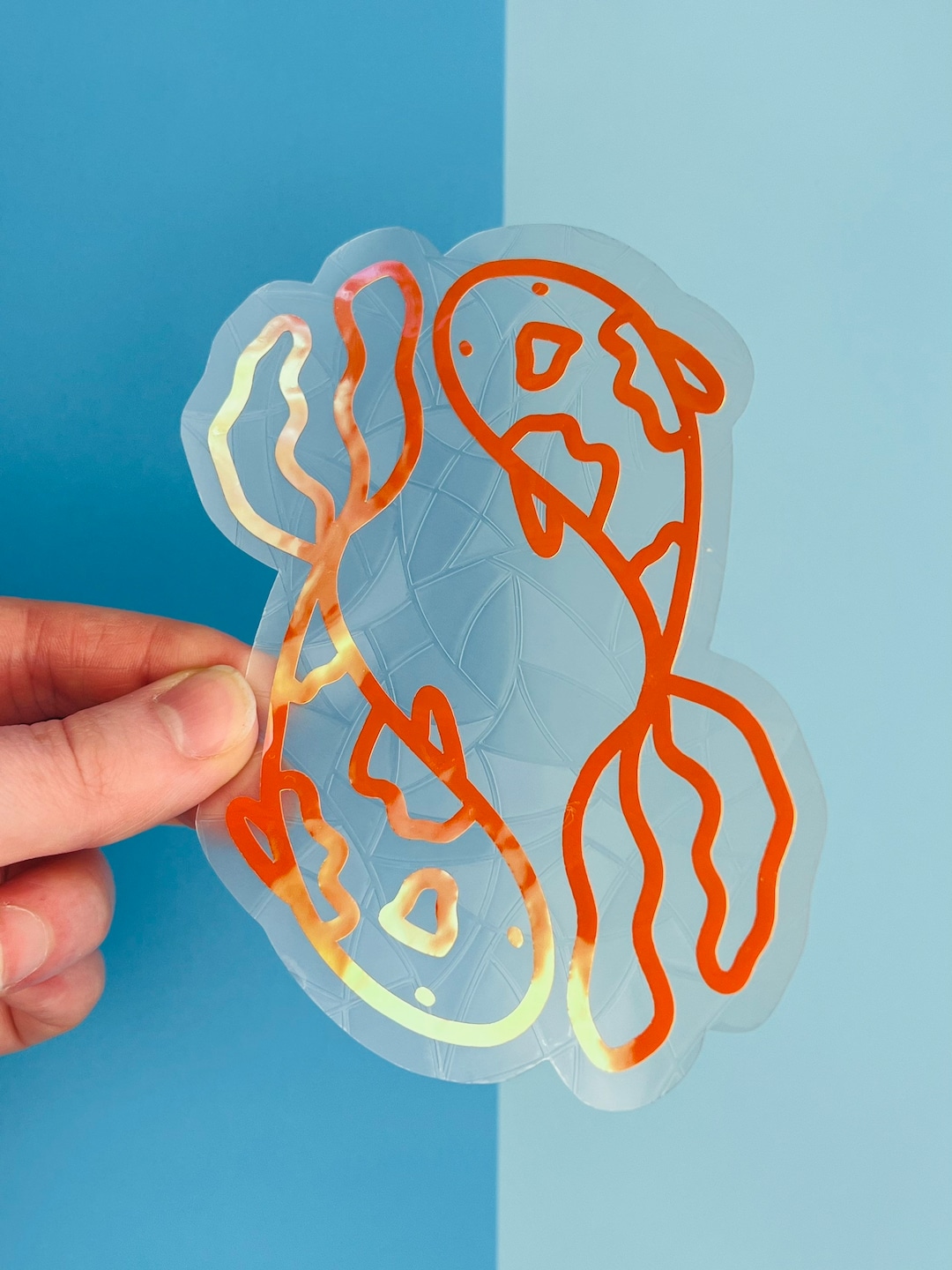 Koi Fish Suncatcher // Window Decal, Suncatcher Sticker, Rainbow Maker ...