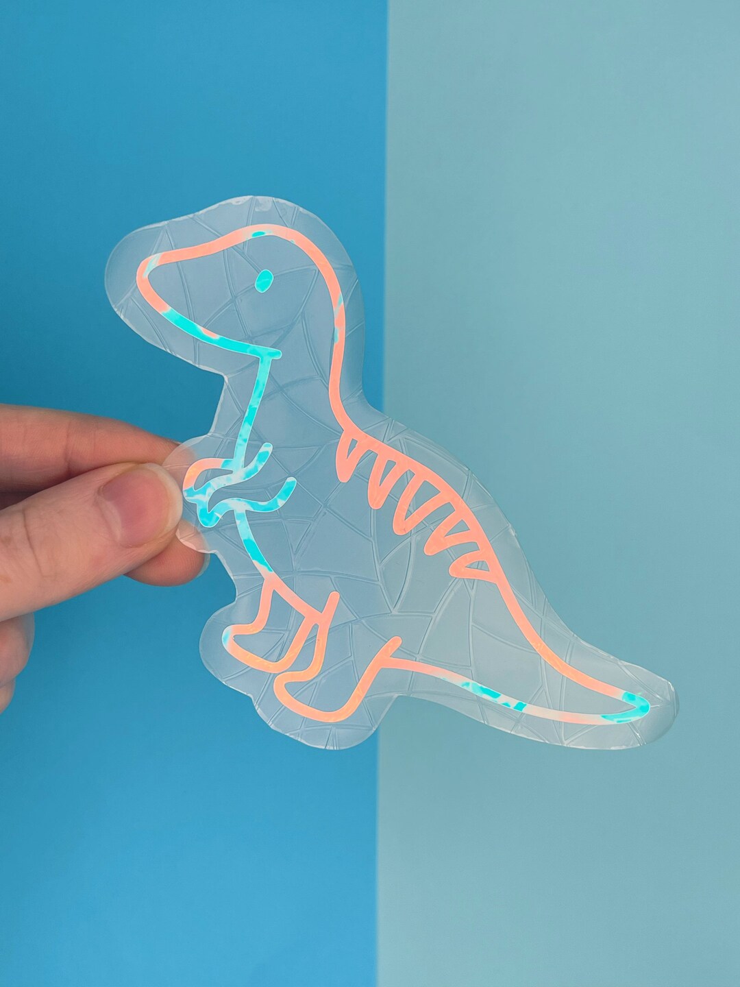Clive the Dino Suncatcher Sticker: Dinosaur Rainbow Maker Window Decal ...