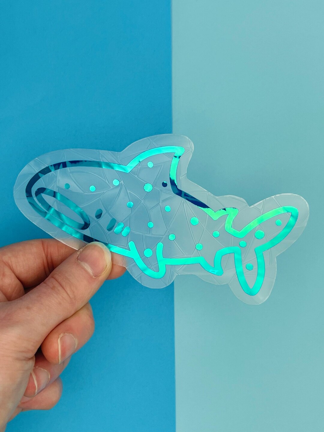 Wally the Whale Shark Suncatcher // Window Decal, Suncatcher Sticker ...