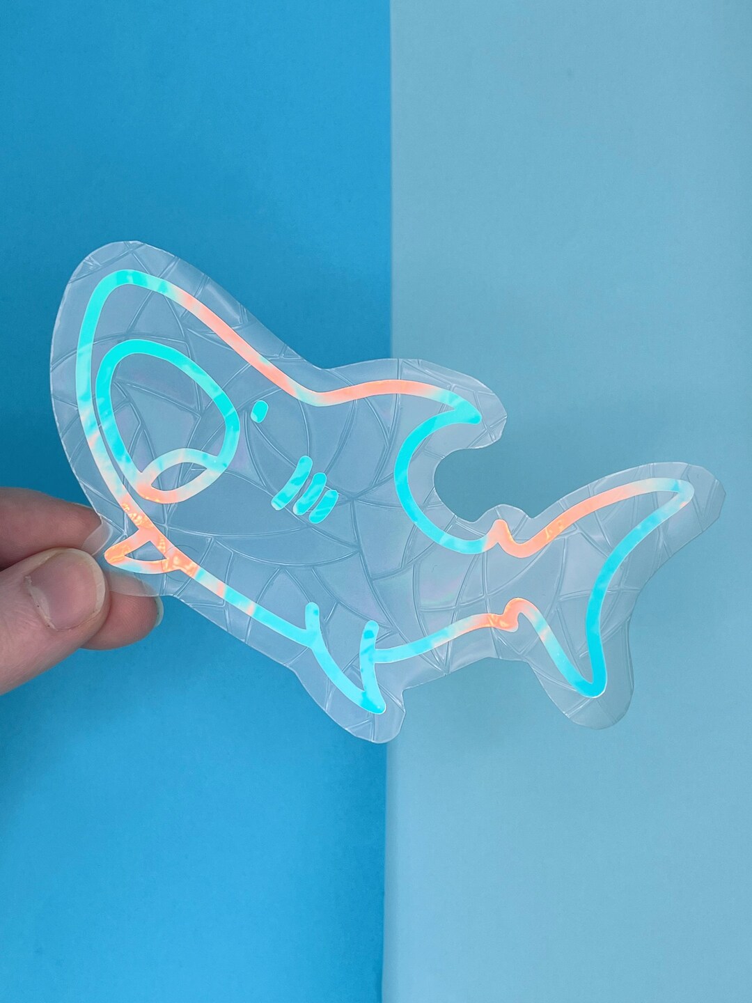 Bill the Basking Shark Suncatcher // Window Decal, Suncatcher Sticker ...