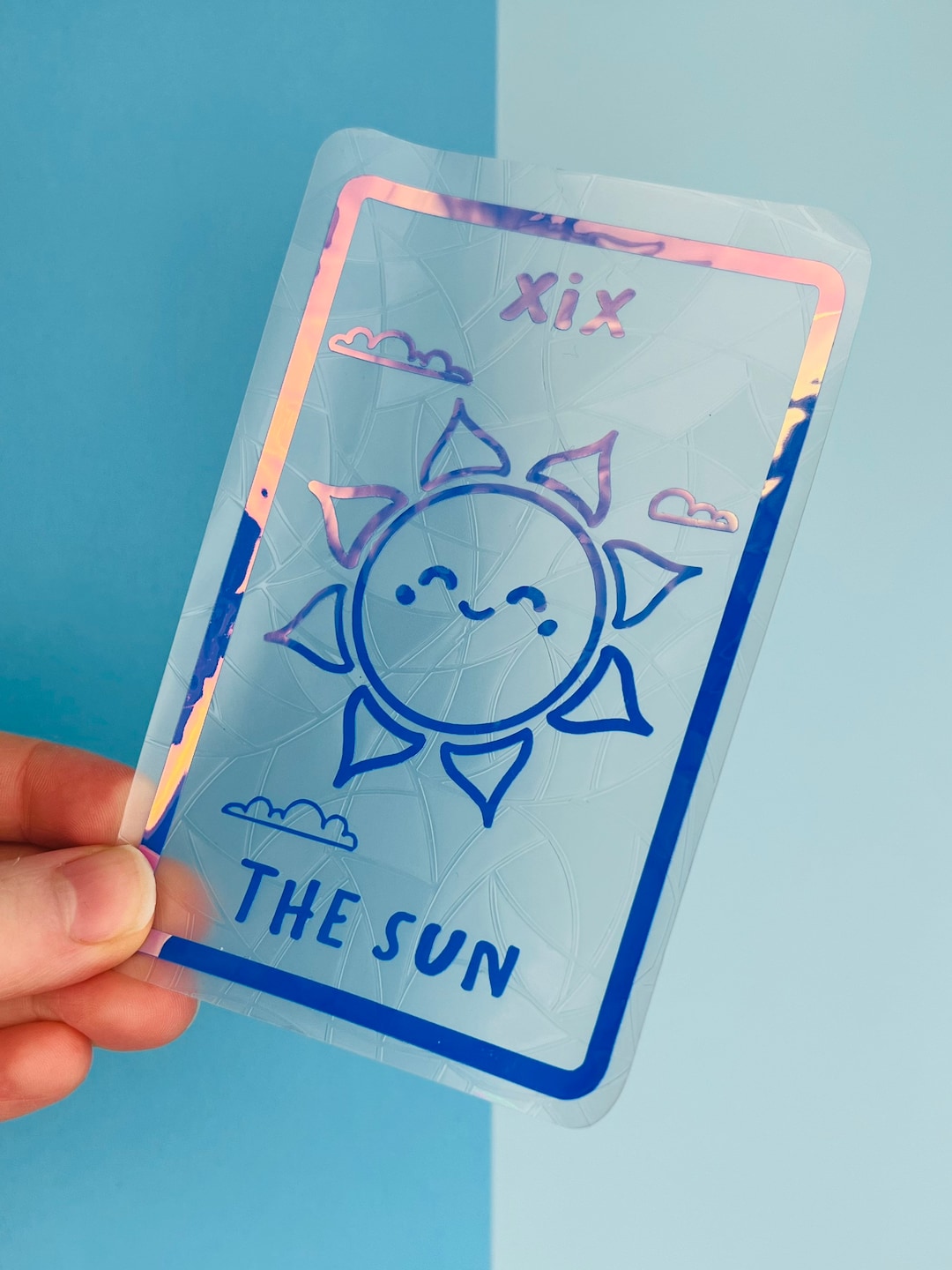 The Sun Tarot Card Suncatcher // Window Decal, Suncatcher Sticker ...