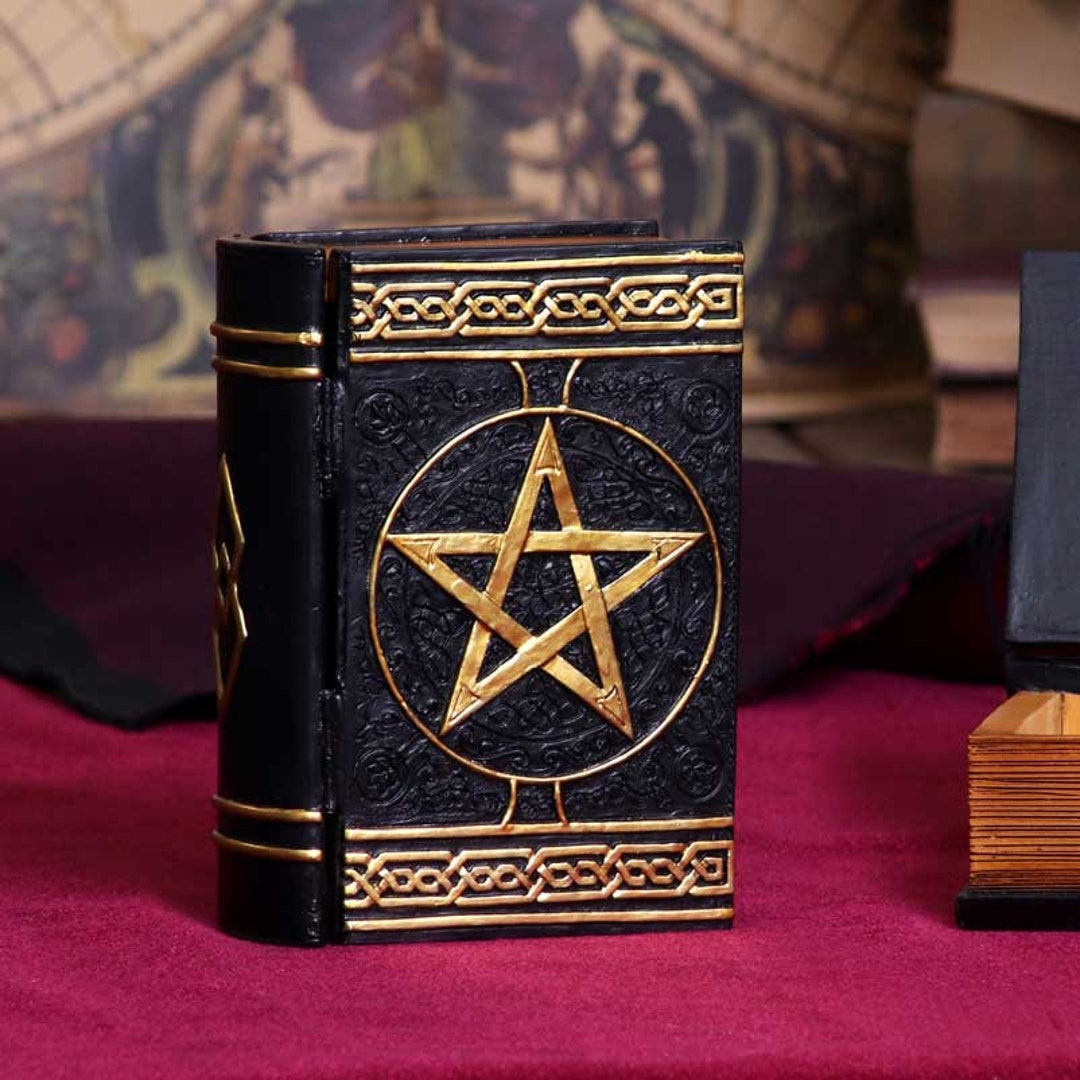 Pentagram Book Box With Personalised Scroll - Etsy