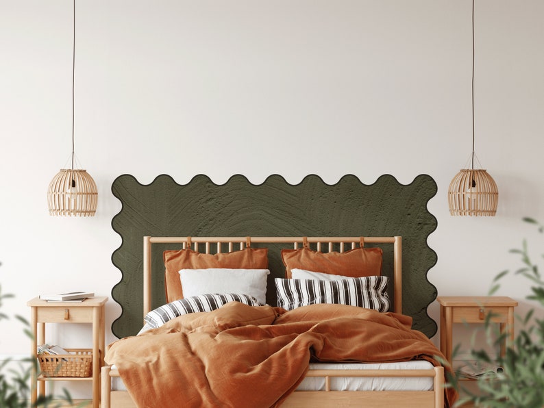 Wavy Render Moss Removable Reusable Decal Headboard - Etsy