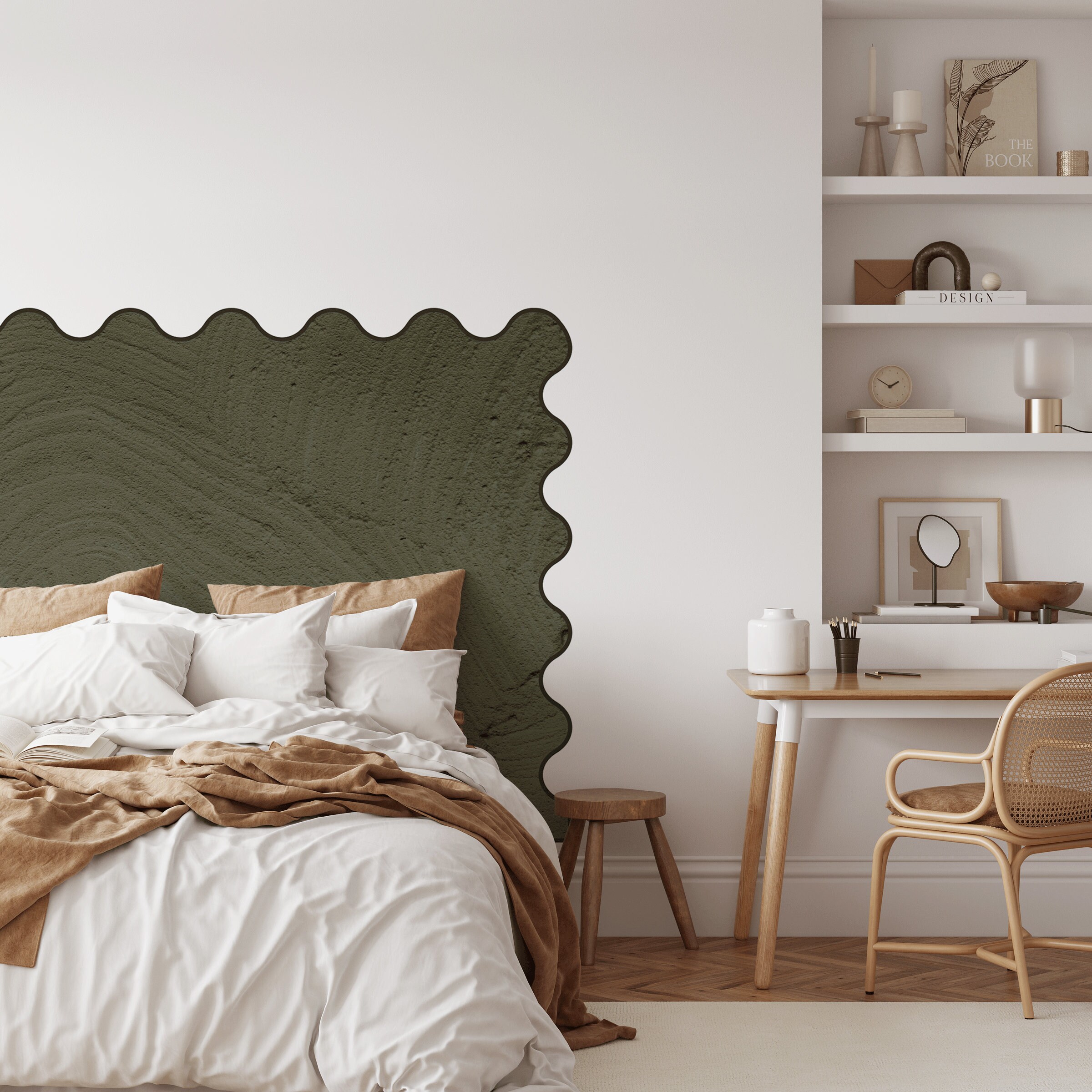 Wavy Render Moss Removable Reusable Decal Headboard - Etsy