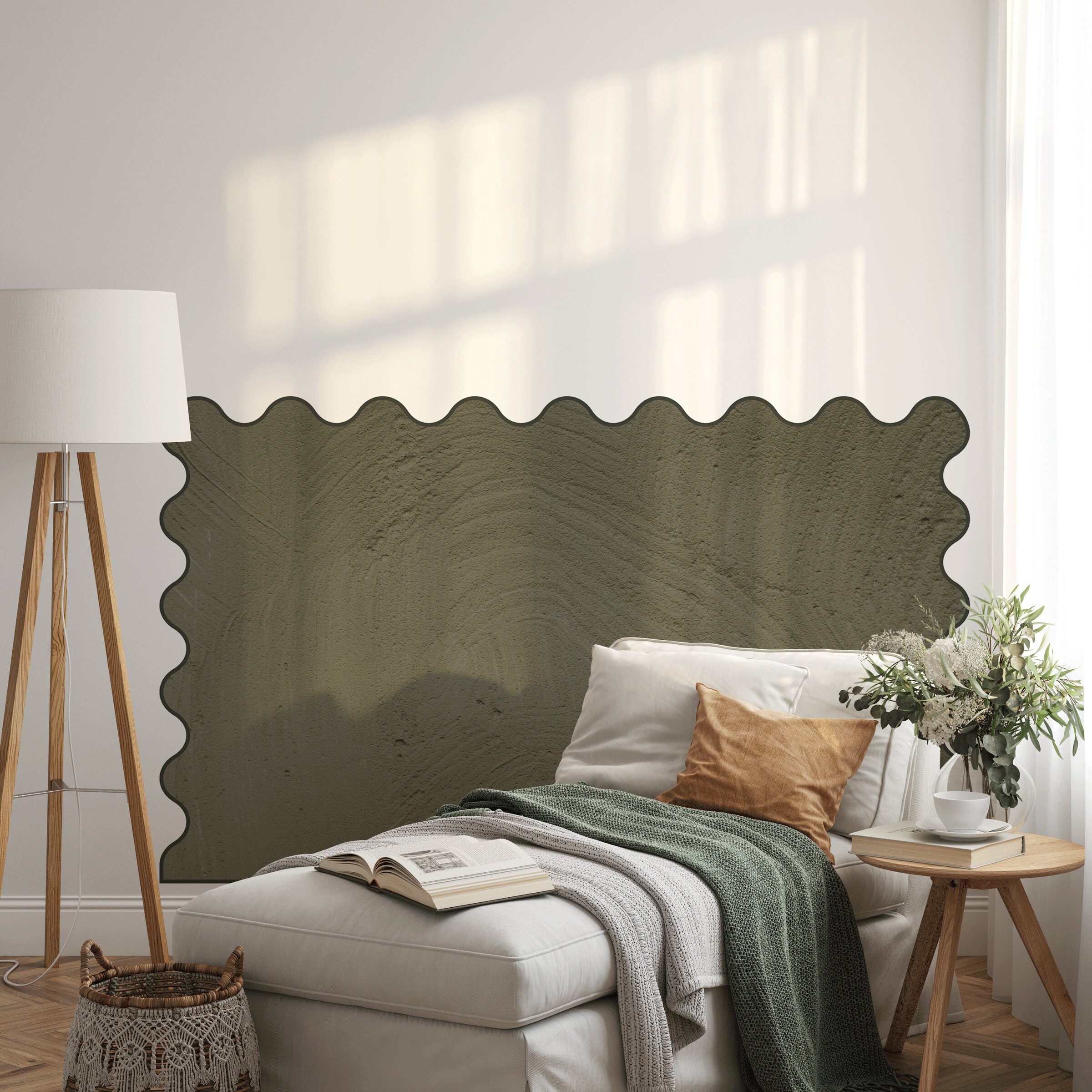 Wavy Render Moss Removable Reusable Decal Headboard - Etsy