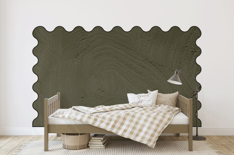Wavy Render Moss Removable Reusable Decal Headboard - Etsy